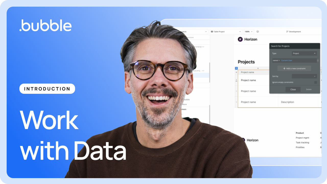 Section 3 Start Working With Data Introduction Bubble